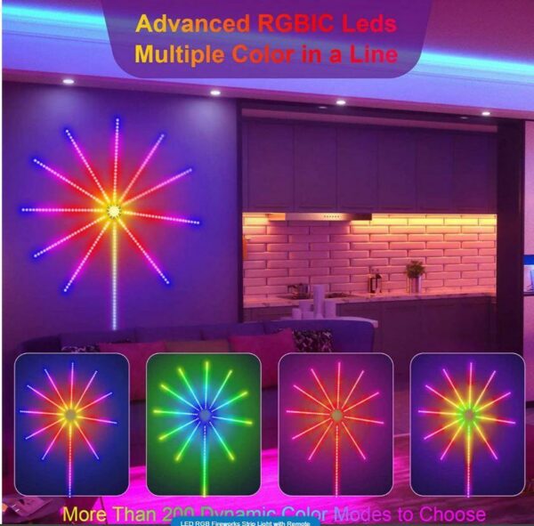 LED RGB Fireworks Strip Light with Remote – My Store